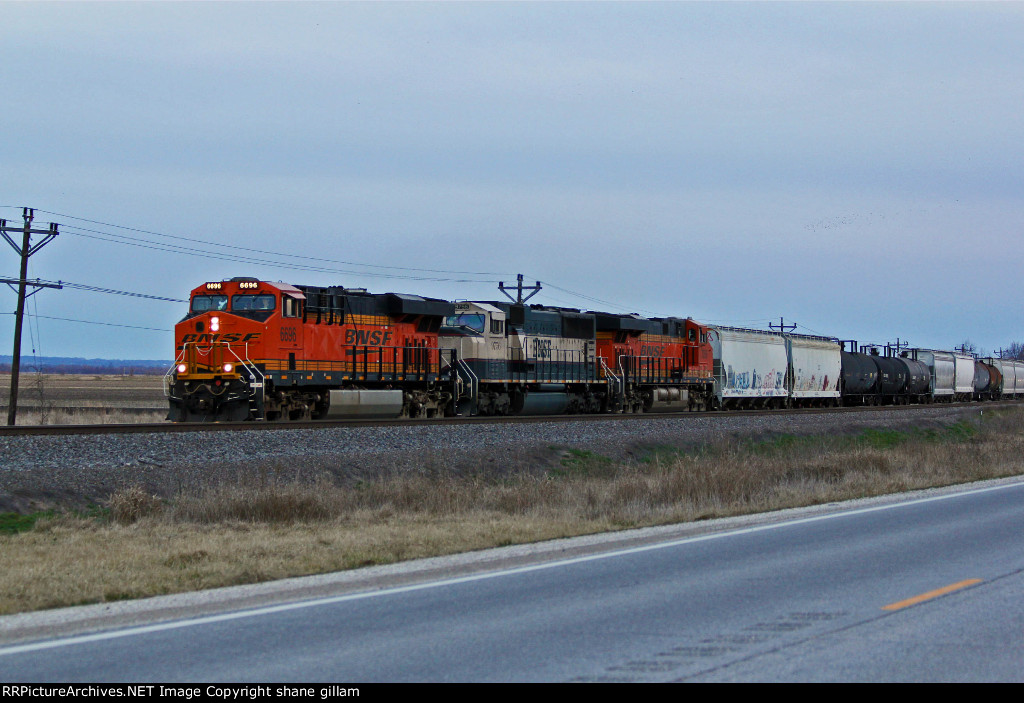 BNSF 6696 Slows.